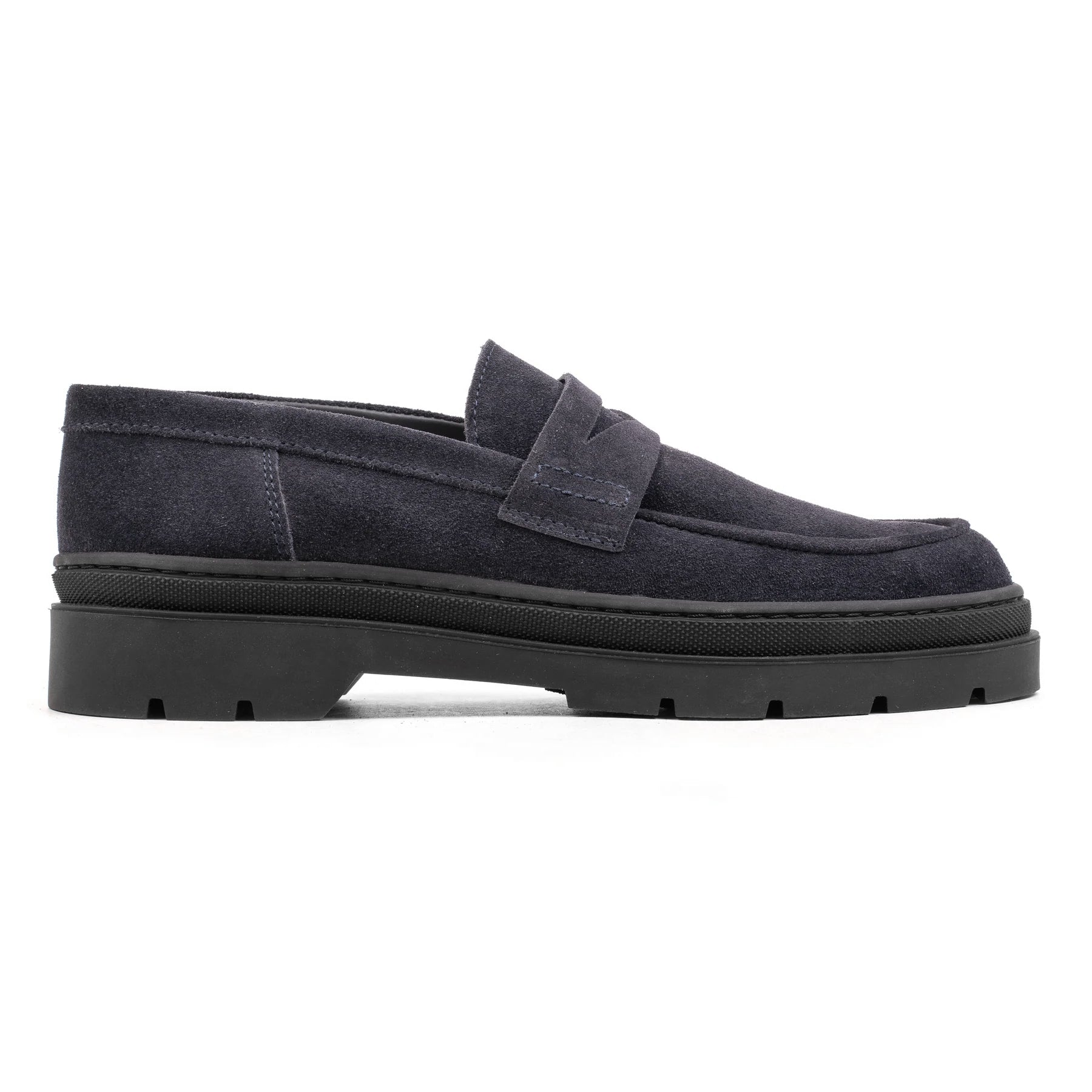 ELON LOAFER Dk Blue Suede – ALPINA RO
